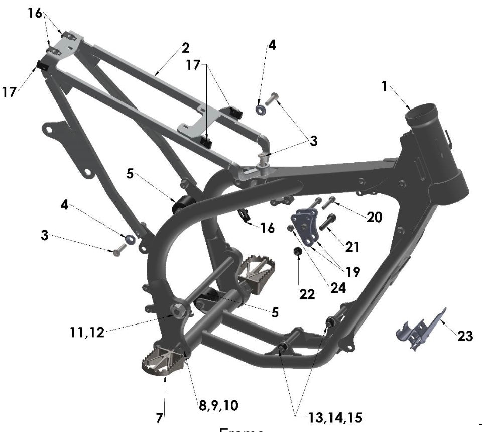 2024 - 2026 CX65, FRAME – Carolina Cobra