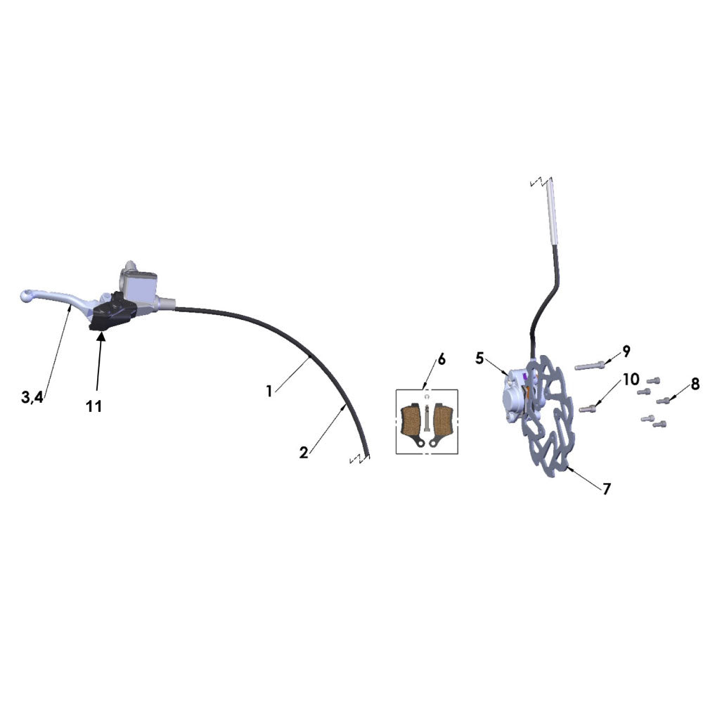 2018 - 2026 COBRA CX50SRx CX50 - BRAKES, FRONT (CX5E, KING & FWE ...